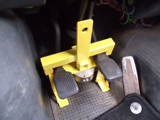 Pedal lock | Wild Camping for Motorhomes