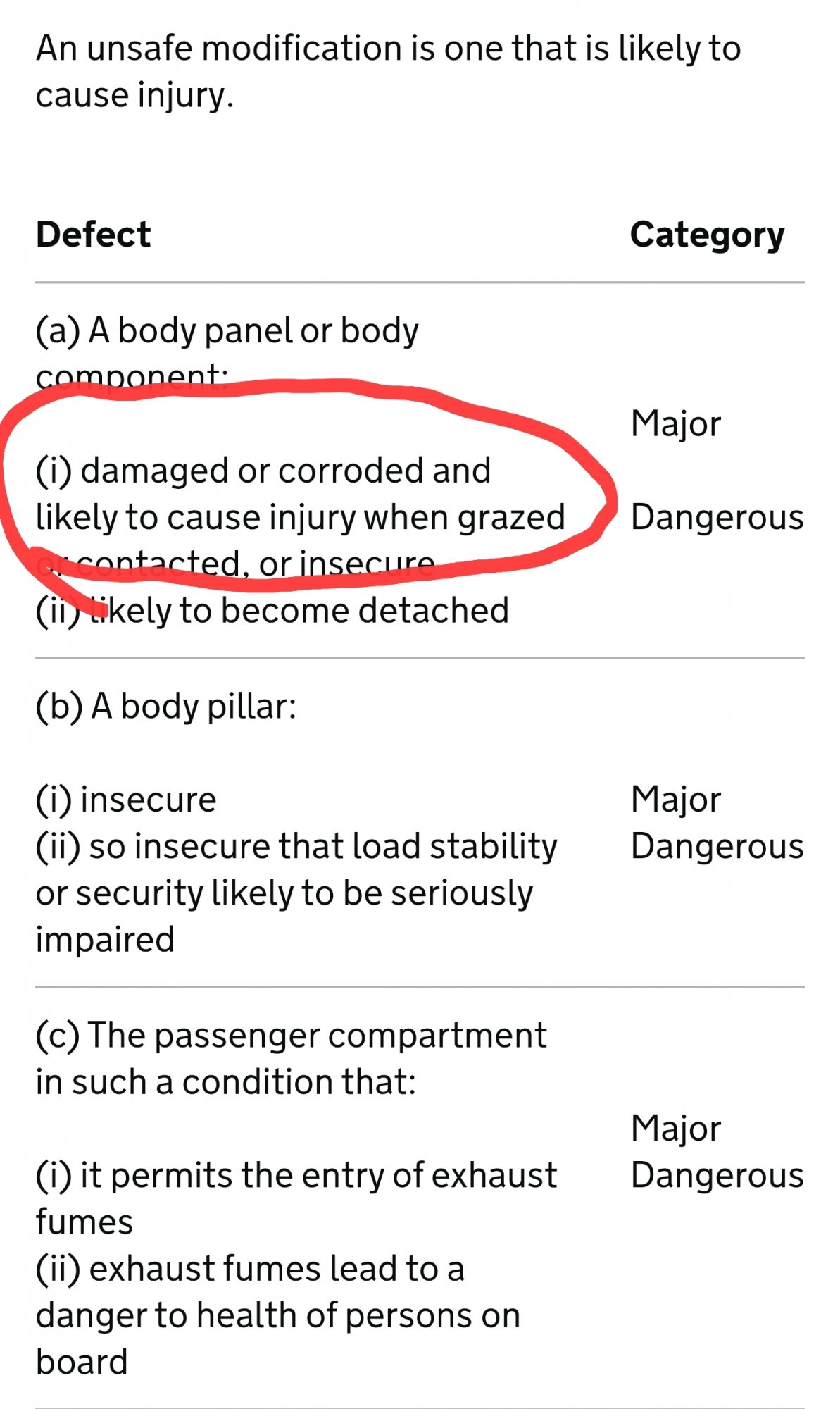 Bodywork damage on the MH and MOT | Wild Camping for Motorhomes