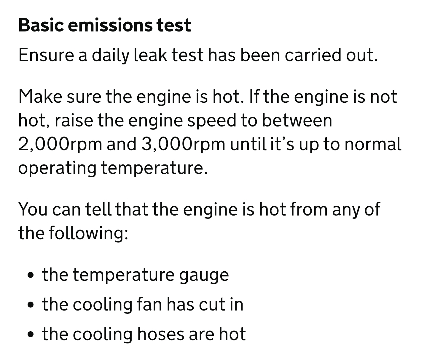 MOT diesel emissions testing | Wild Camping for Motorhomes